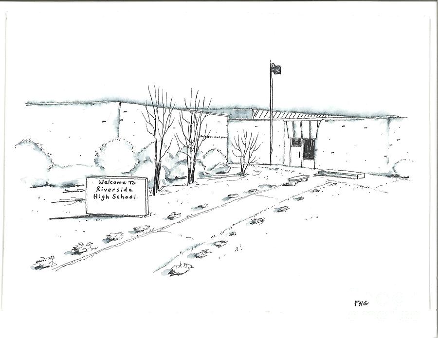 Old Riverside Two Drawing by Patrick Grills - Pixels