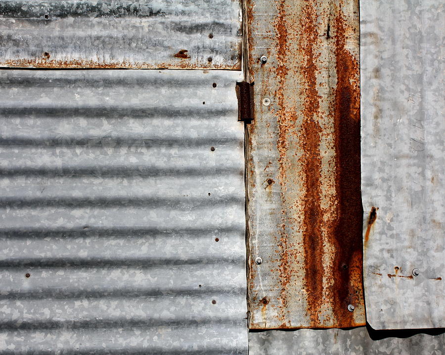 Old Rusty Sheet Metal Photograph by Terry Fleckney