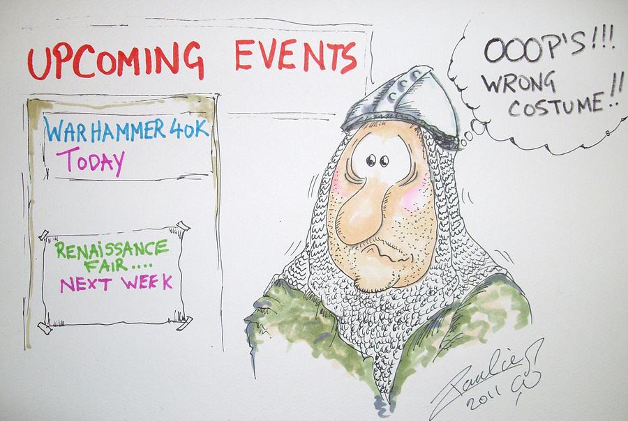 Oops Drawing by Paul Chestnutt - Fine Art America