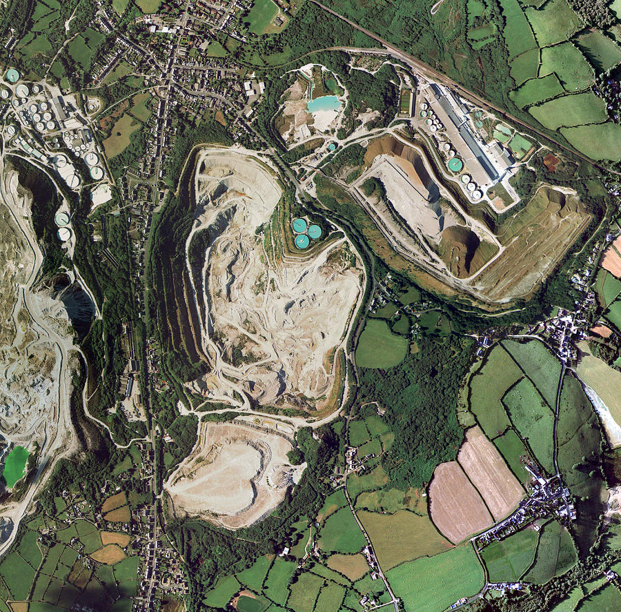 Open Cast Mine Photograph by Getmapping Plc - Fine Art America