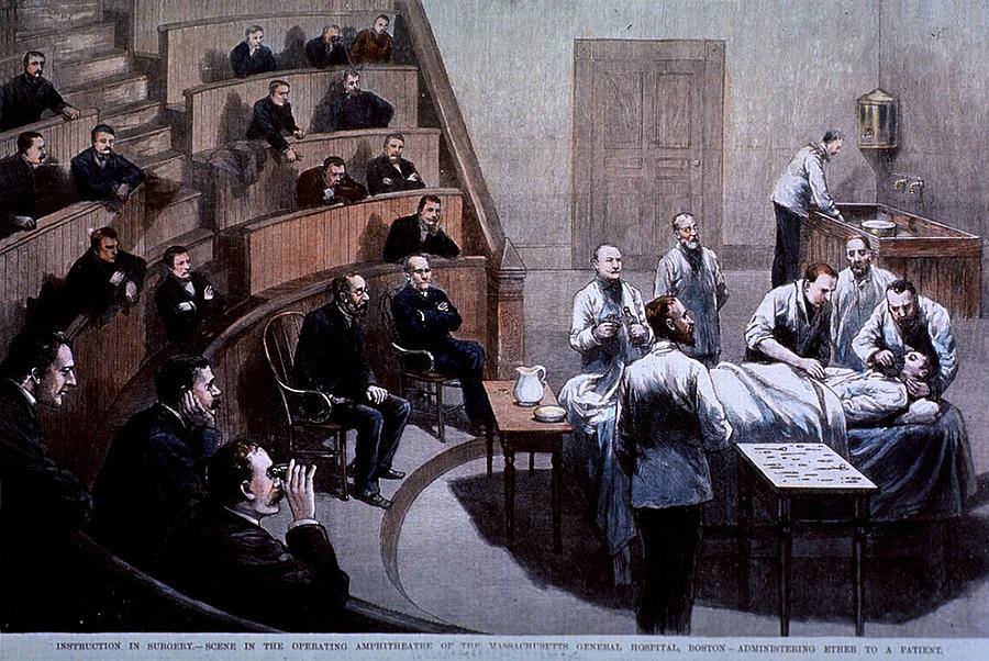 Medical School • Historical Painting of the Operating Room...