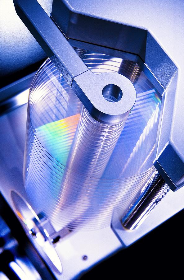 Optical Disc Production Machine Photograph by Richard Kail - Fine Art ...