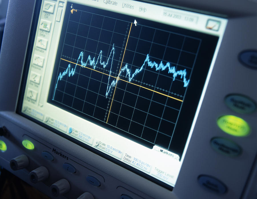 Oscilloscope Trace by Science Photo Library
