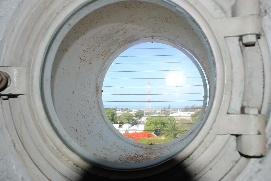 Out the lighthouse window Photograph by Jill Baum - Pixels