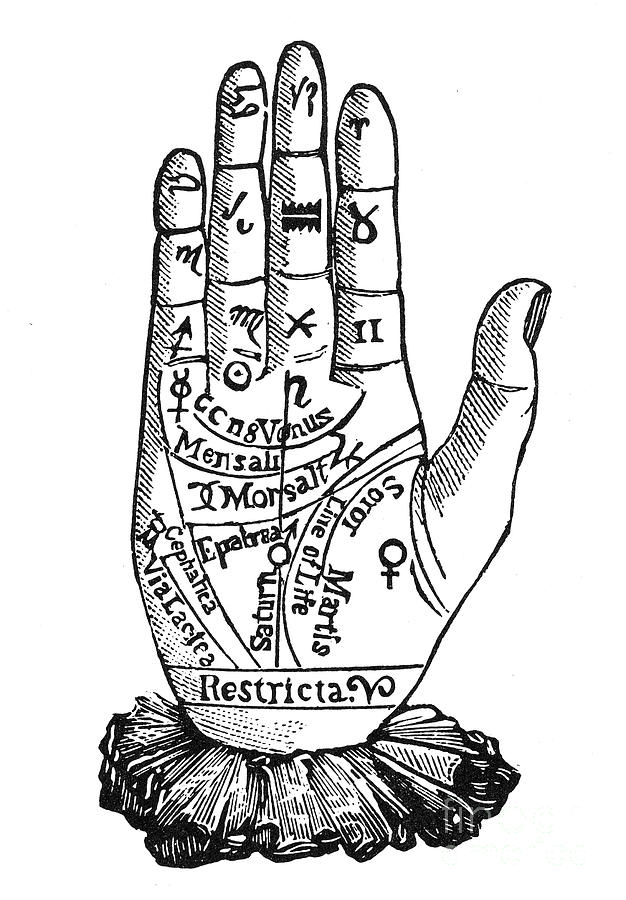 Palmistry Diagram Palmistry Chart Foretelling Alamy Future T