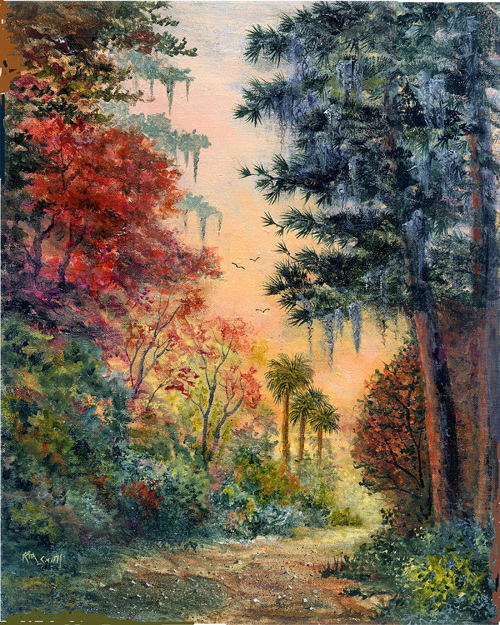 Path Through the Trees Painting by Rita Smith - Fine Art America