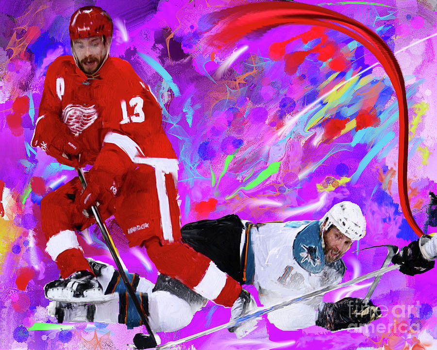 Pavel Datsyuk Painting by Donald Pavlica - Fine Art America