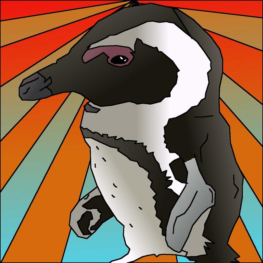 Penguin Funkadelic Drawing by Binary Options - Fine Art America