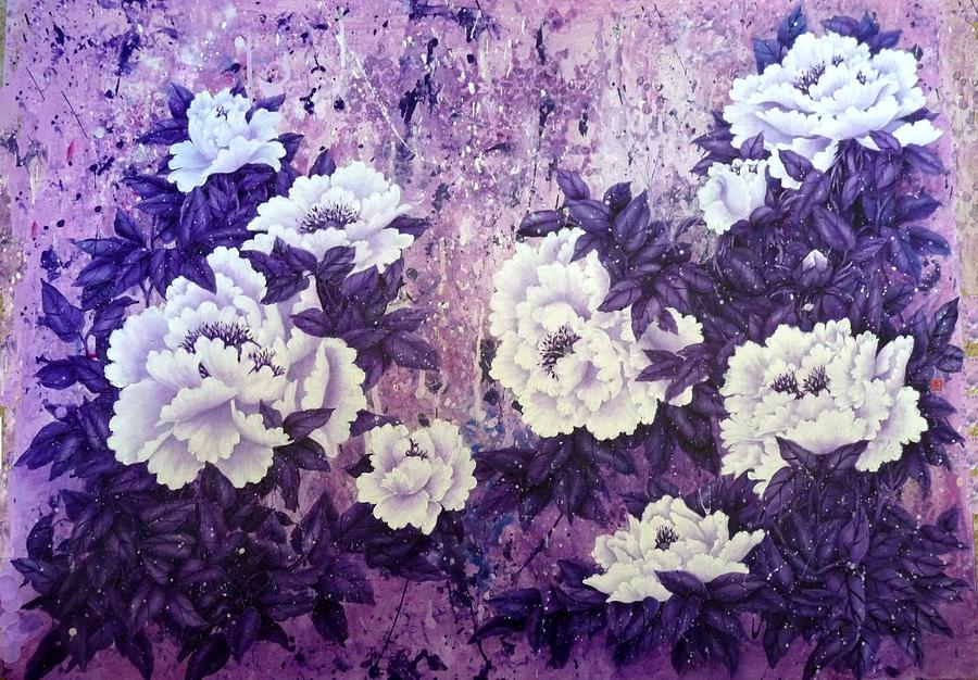 Peonies Painting by Rayne Van Sing - Fine Art America