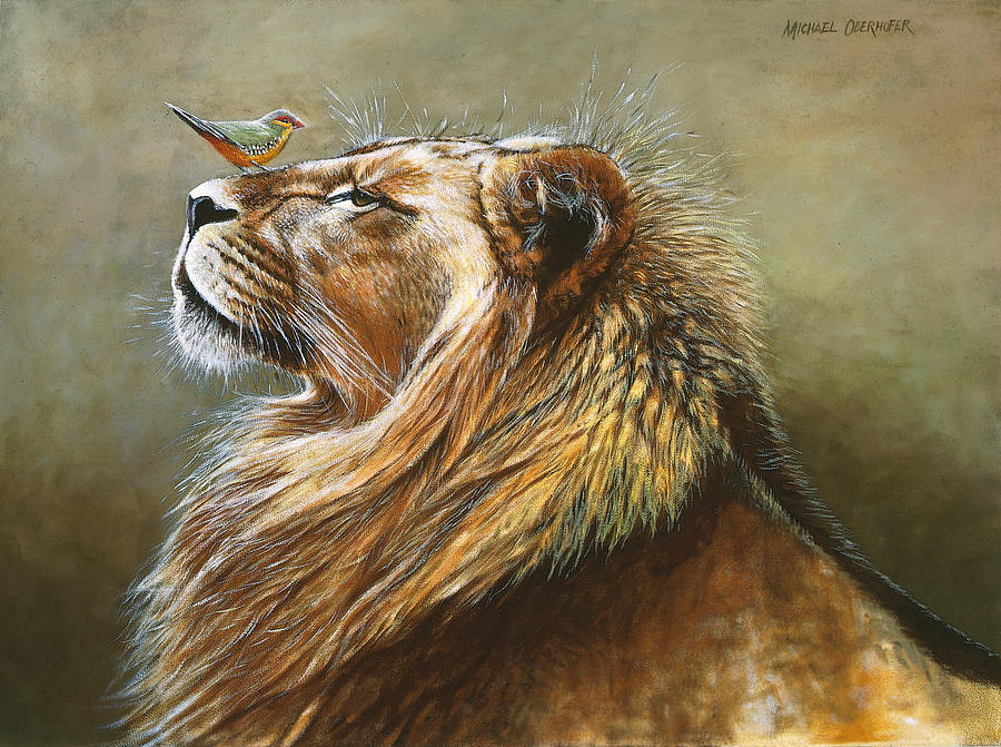Perch Painting by Michael Oberhofer | Fine Art America