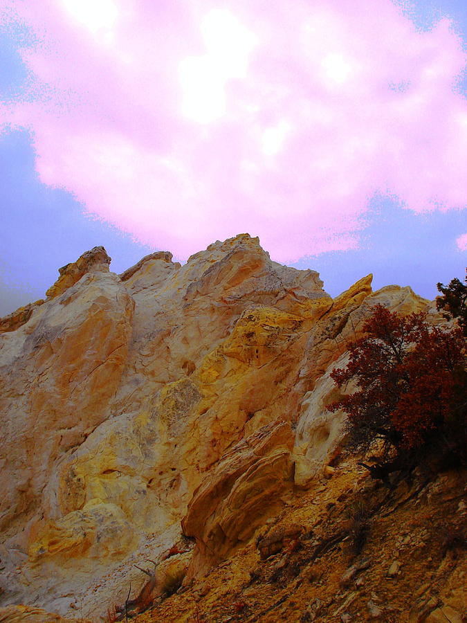 Pink cloud orange ridge. Photograph by Blb Bascomb - Fine Art America