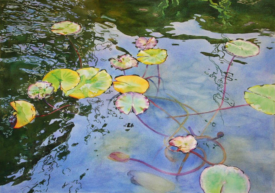 Pond Patterns Painting by Kathleen Ballard | Pixels