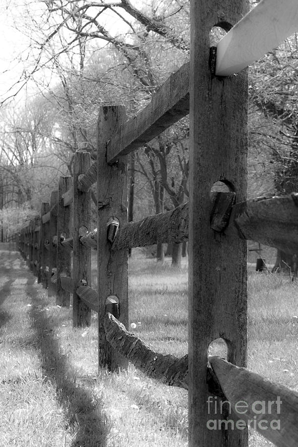 Posts and Rails Photograph by Edward Spector - Fine Art America