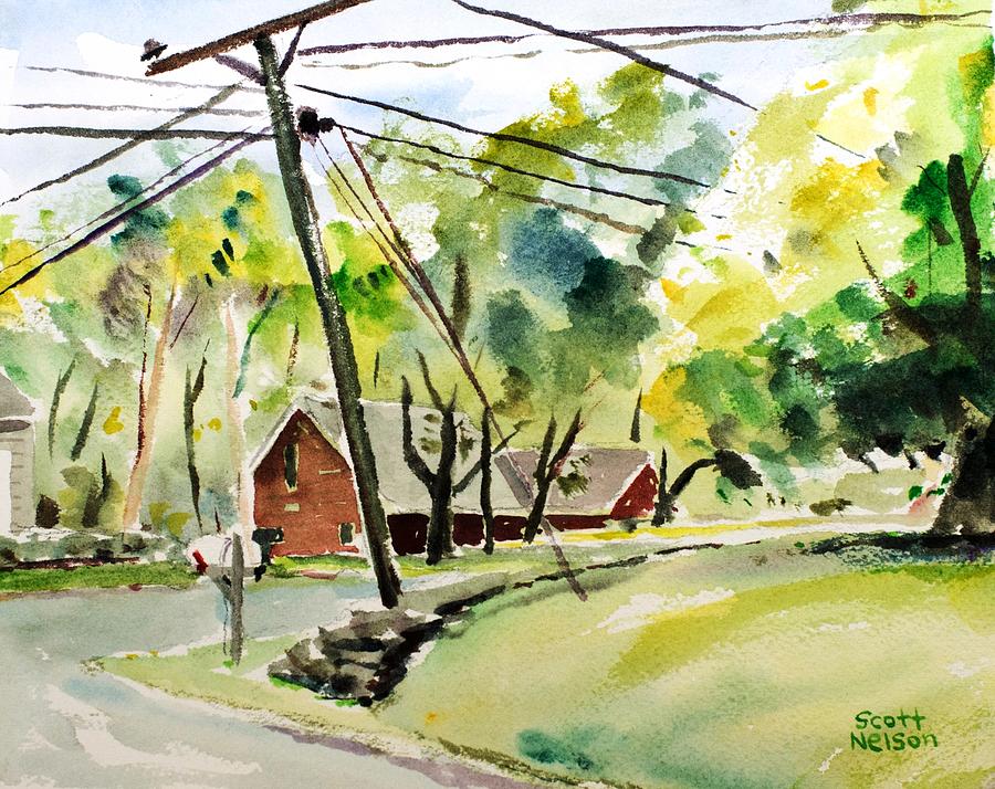 Power Pole Painting by Scott Nelson - Fine Art America