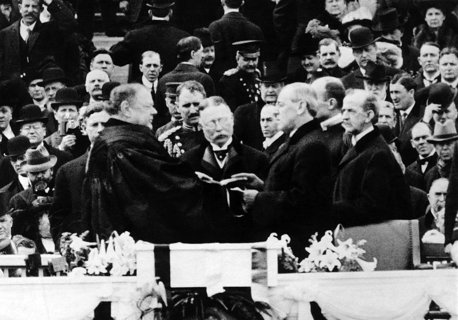 President Elect Woodrow Wilson Center Photograph By Everett Fine Art
