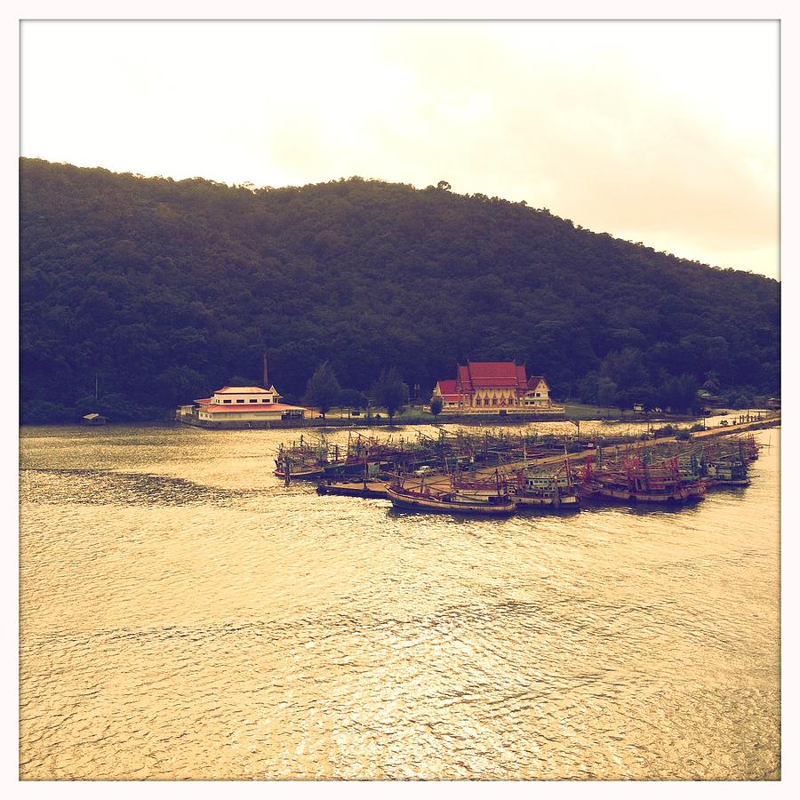 Protected by Temple Photograph by Timothy Bushell