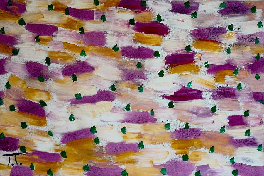 Purple Pattern Painting by Troy Thomas - Fine Art America