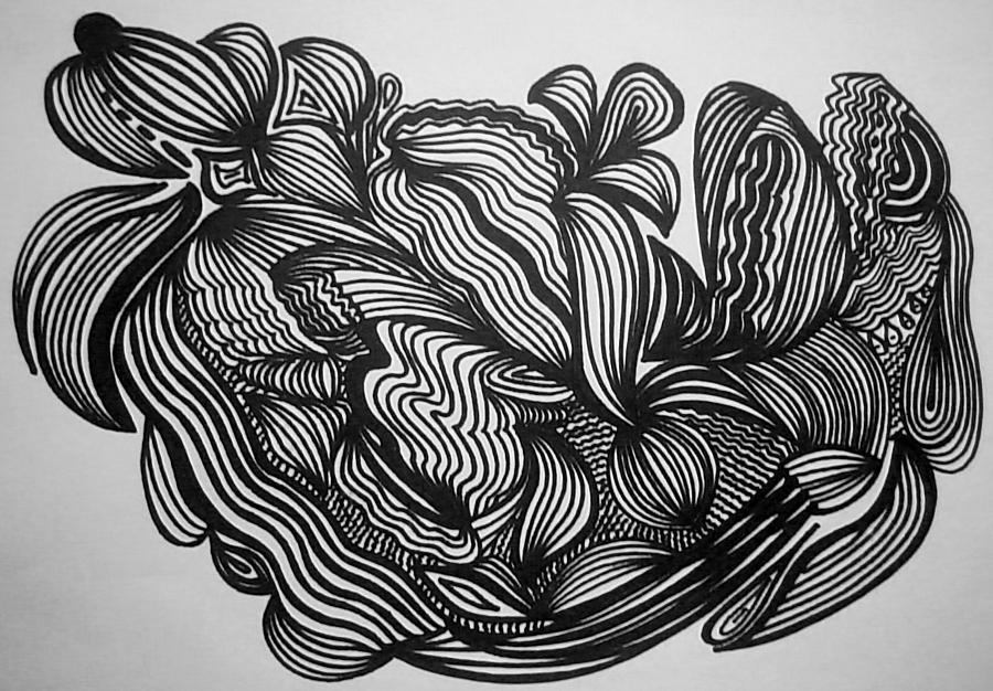 Puzzled Drawing by KC Dane - Fine Art America