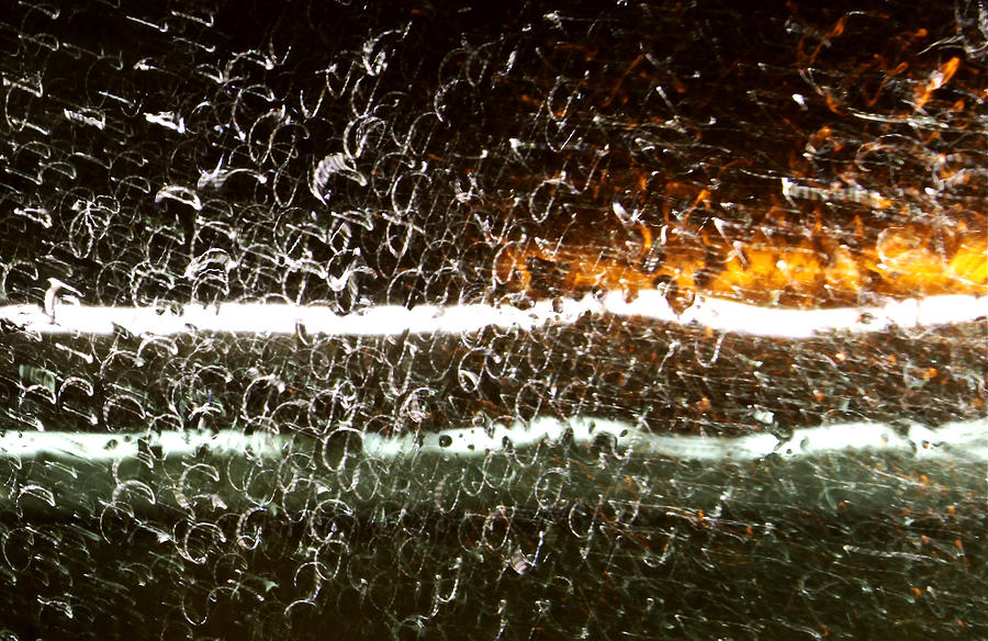Rain Drops and Neon Photograph by Glennis Siverson