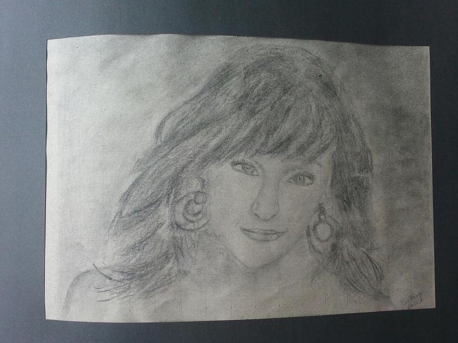 Reba Drawing by Courtney Slatick - Pixels