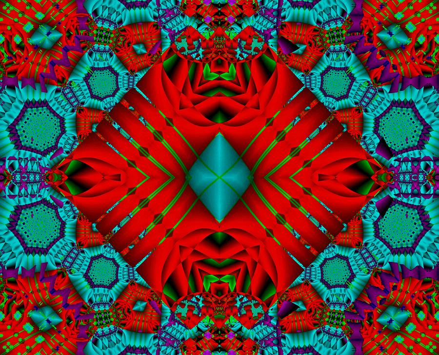 Red Diamond Digital Art by Devalyn Marshall - Fine Art America