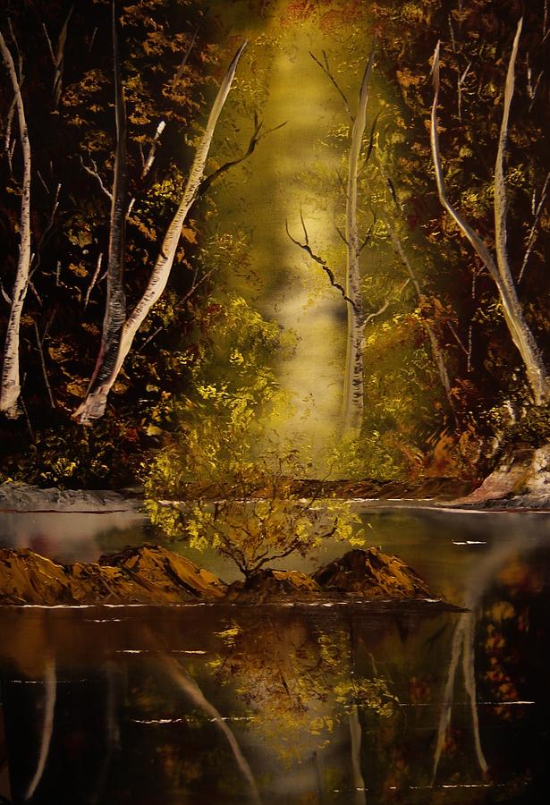 Reflecting Pool Painting by Eugene Budden - Fine Art America