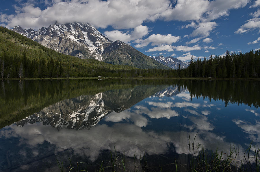 Reflections on Mount Moran Photograph by Greg Nyquist - Pixels