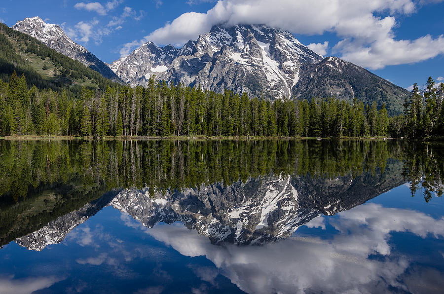 Reflections on String Lake Photograph by Greg Nyquist