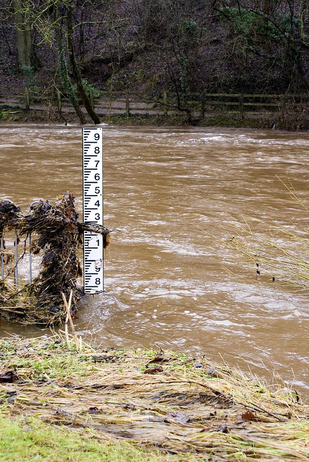 Rising River Level by Science Photo Library