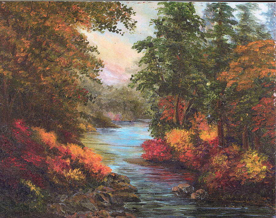 River Bend Painting by Rita Smith - Fine Art America
