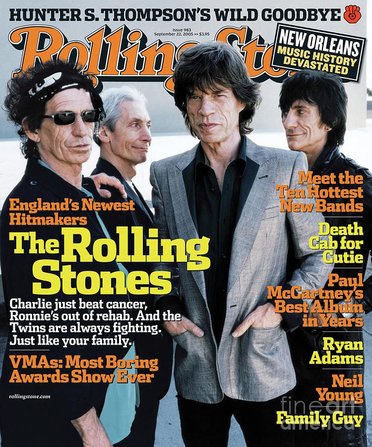 Rolling Stone Cover Volume 983 9222005 Rolling Stones Photograph By Anton Corbijn