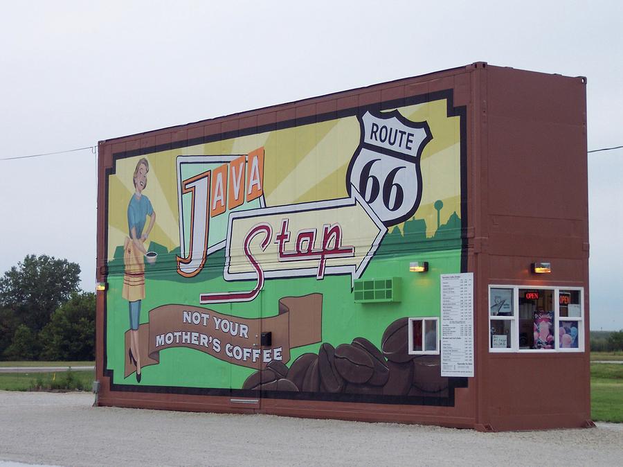 Rt 66 Java Stop Photograph by Thomas Woolworth - Fine Art America