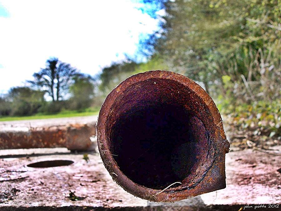 Rusty Pipe End Photograph by John Potts - Fine Art America