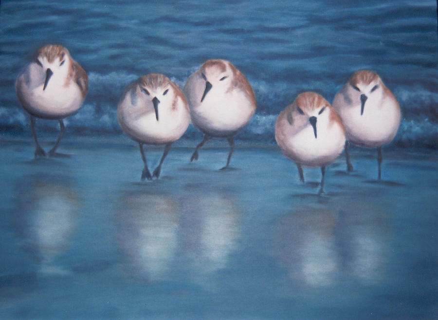 Sandpipers Painting by Peter Barrett - Fine Art America