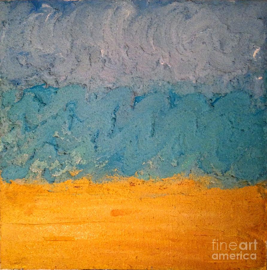 Sandy Beach Painting by J Von Ryan - Fine Art America
