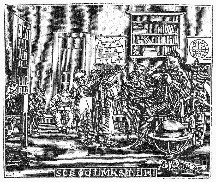SCHOOLMASTER, c1830 Photograph by Granger | Fine Art America