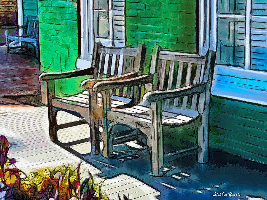 Seating for Two Digital Art by Stephen Younts | Fine Art America
