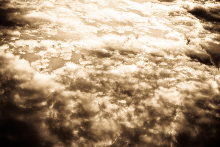 Sepia Clouds Photograph by David Pyatt