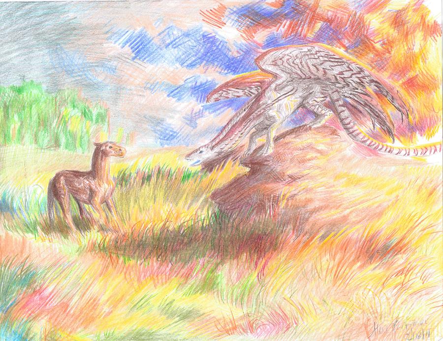 Showdown Drawing by Alex Stover - Fine Art America