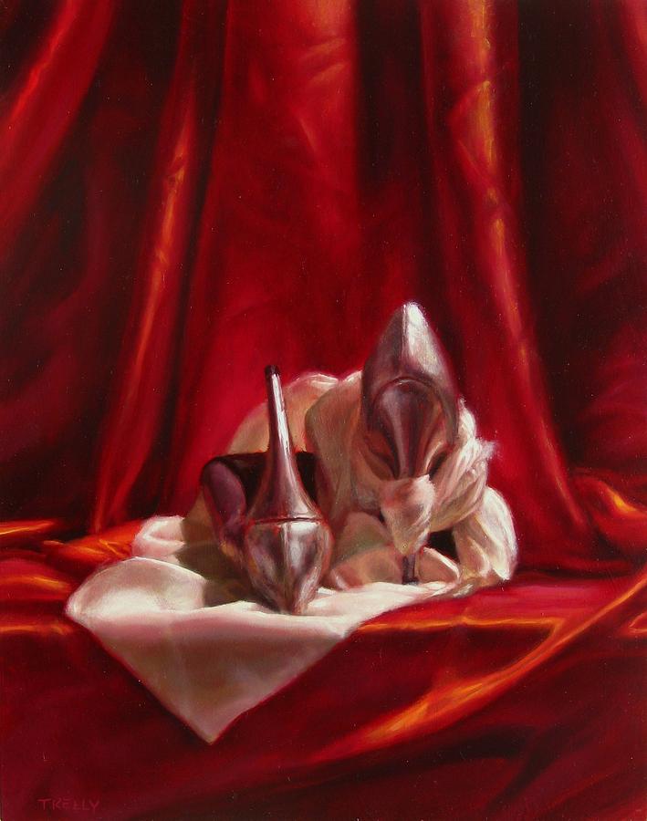 Silver and Red Painting by Tim Kelly - Fine Art America