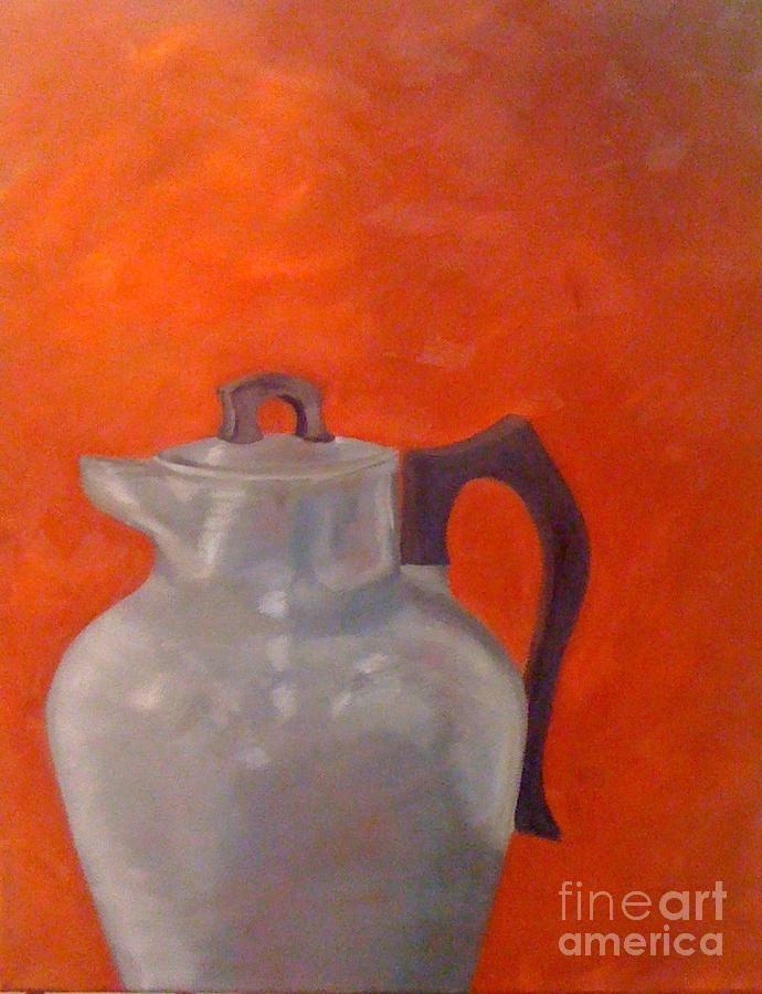 Silver Pitcher Painting by Andreina Sanchez - Pixels
