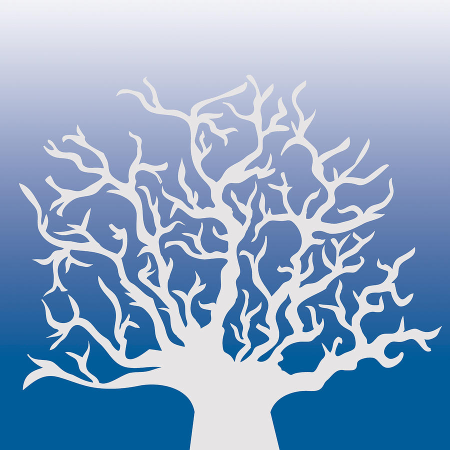 Silver Tree Digital Art by Jessica Rost - Fine Art America