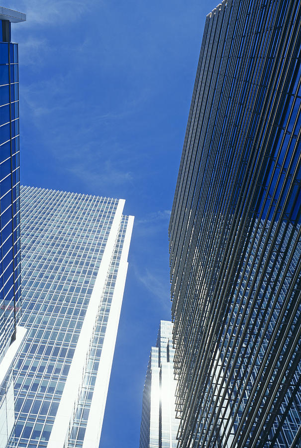 Skyscrapers In Canary Wharf Photograph by Carlos Dominguez - Fine Art ...