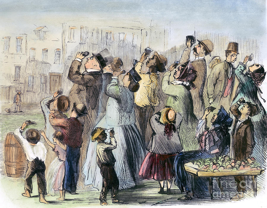 Solar Eclipse, 1865 Photograph by Granger | Pixels