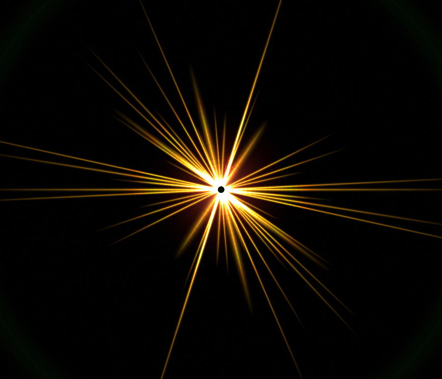 Solar Eclipse Flare Photograph by Roger Harris - Fine Art America