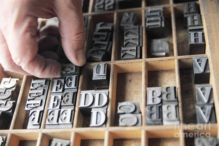 Sorting Metal Type Photograph by Ruby Hummersmith - Fine Art America