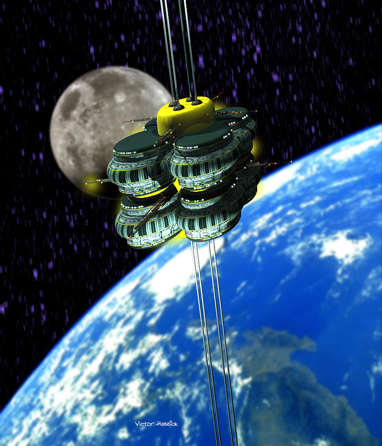Space Elevator by Science Photo Library