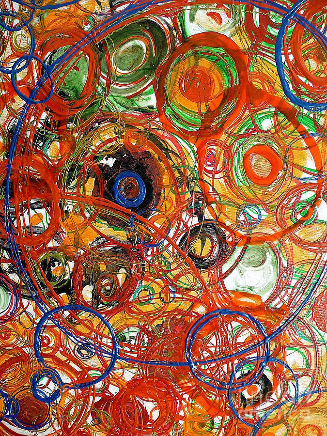 Spheres TWO Painting by Christopher Allison - Fine Art America