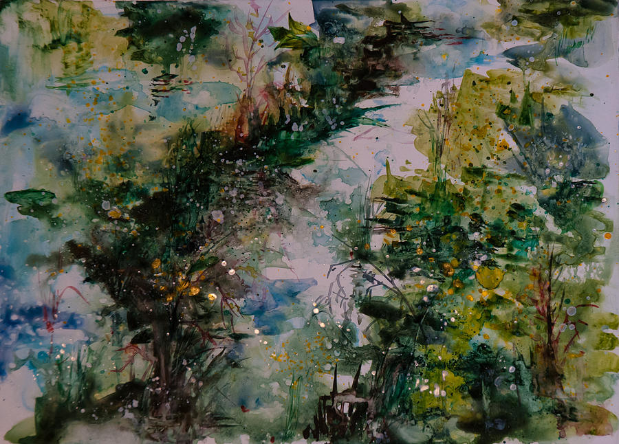 Spring Marsh Painting by Vera Kovacovic - Fine Art America