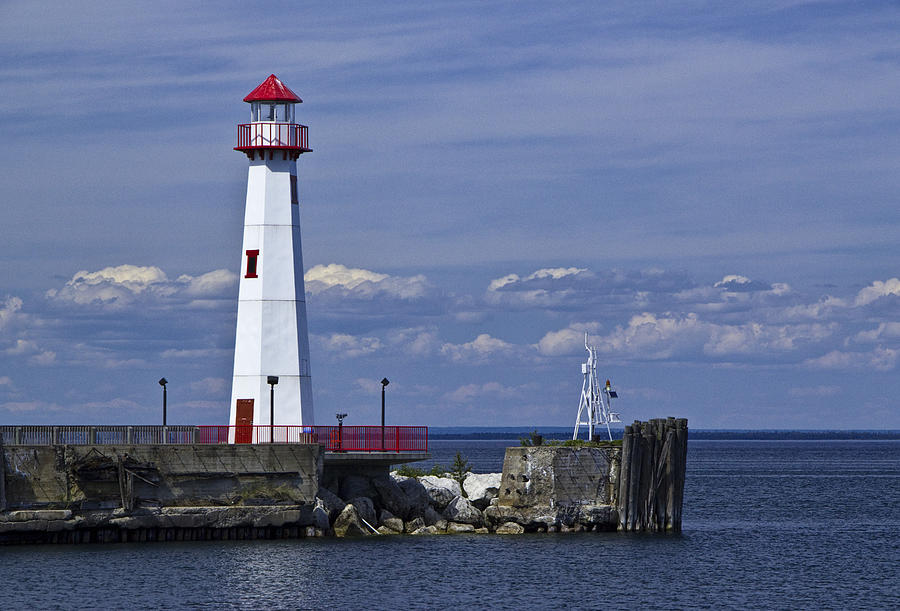 St. Ignace Lighthouse Photograph by Randall Nyhof - Pixels